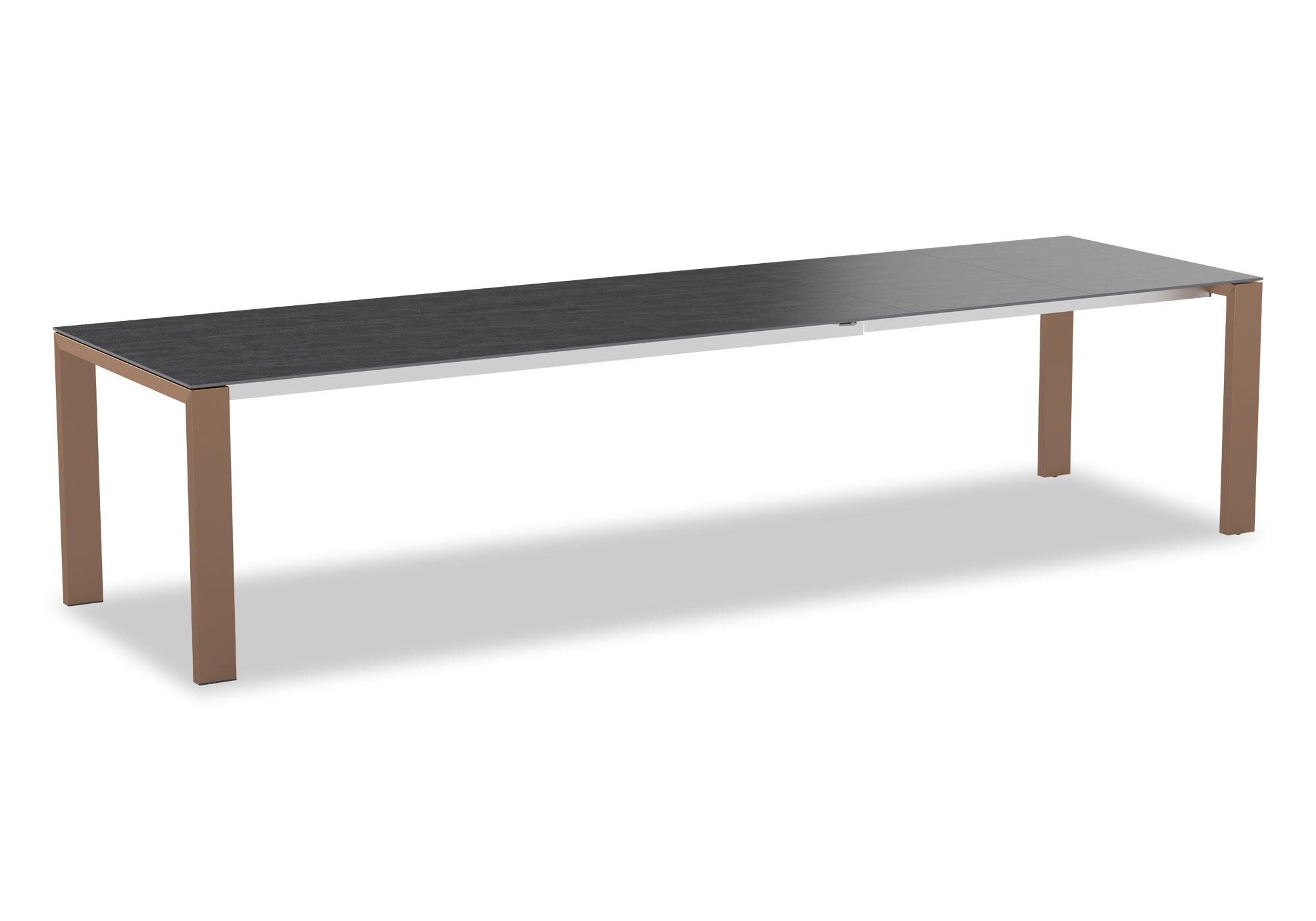 Ausziehbarer kupferfarbener Esstisch Olympia | Möbel Gallati