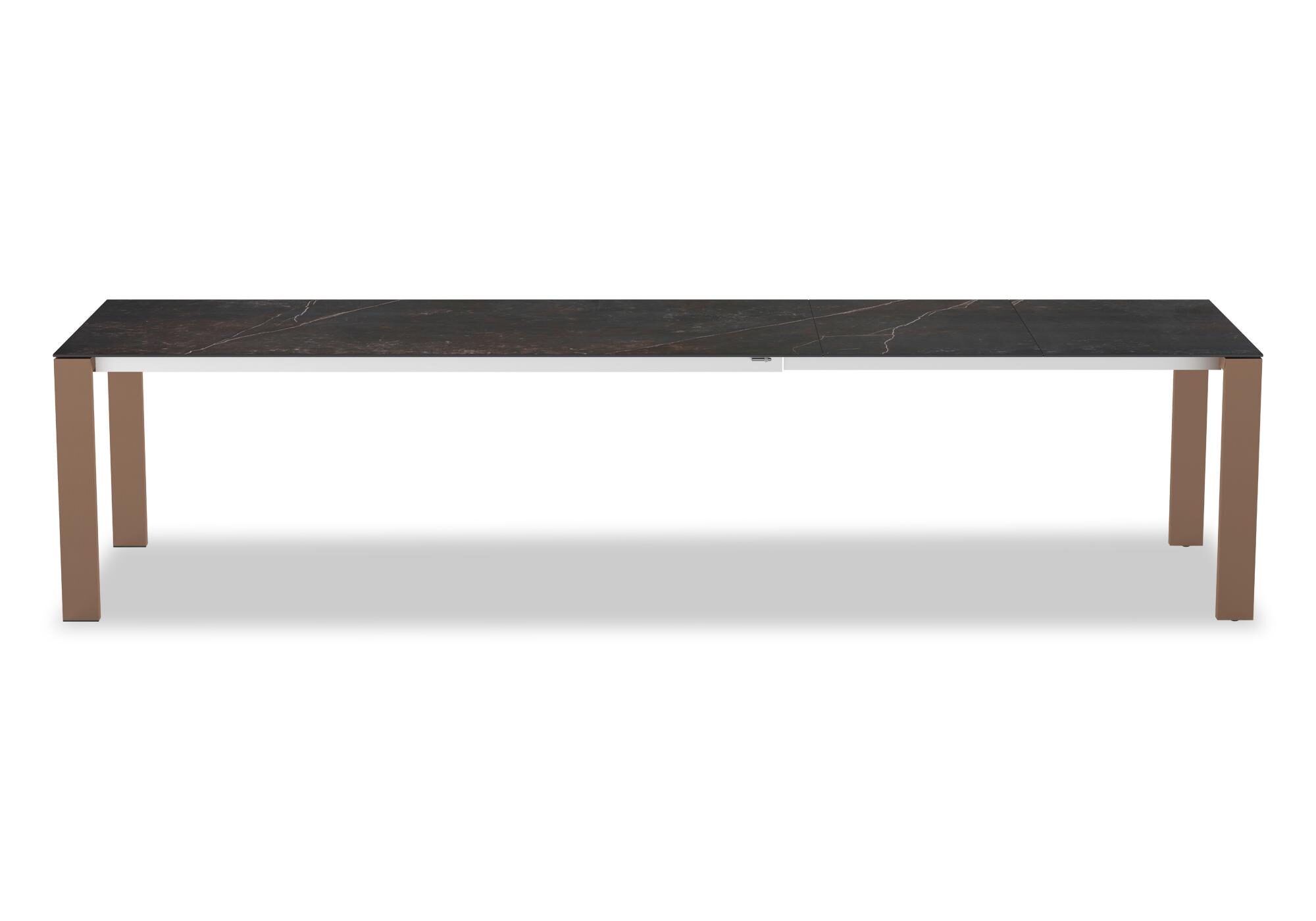 Ausziehbarer kupferfarbener Esstisch Olympia | Möbel Gallati