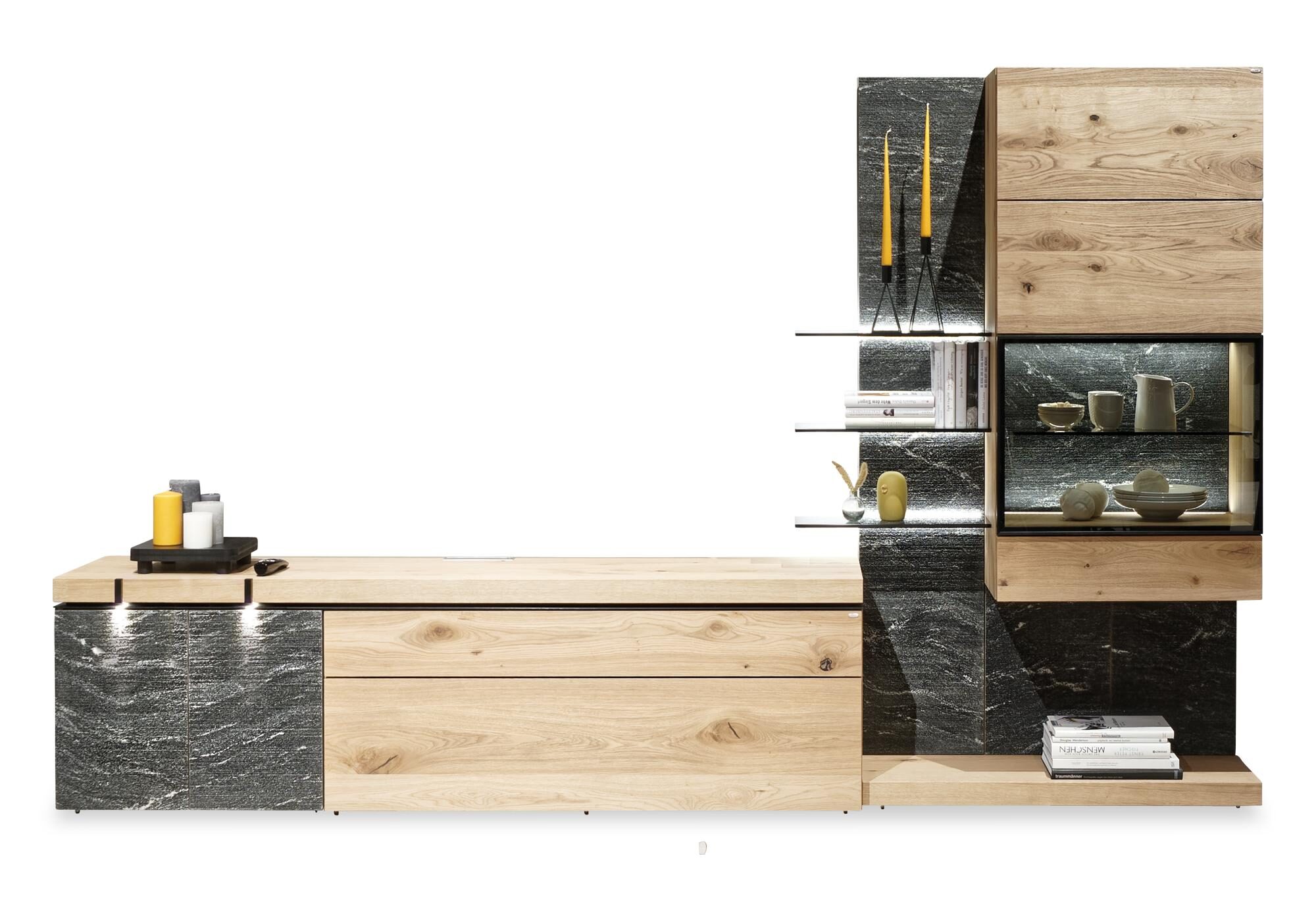 Wohnwand V-Rock - Rustikales Design für Ihr Wohnzimmer | Möbel Gallati