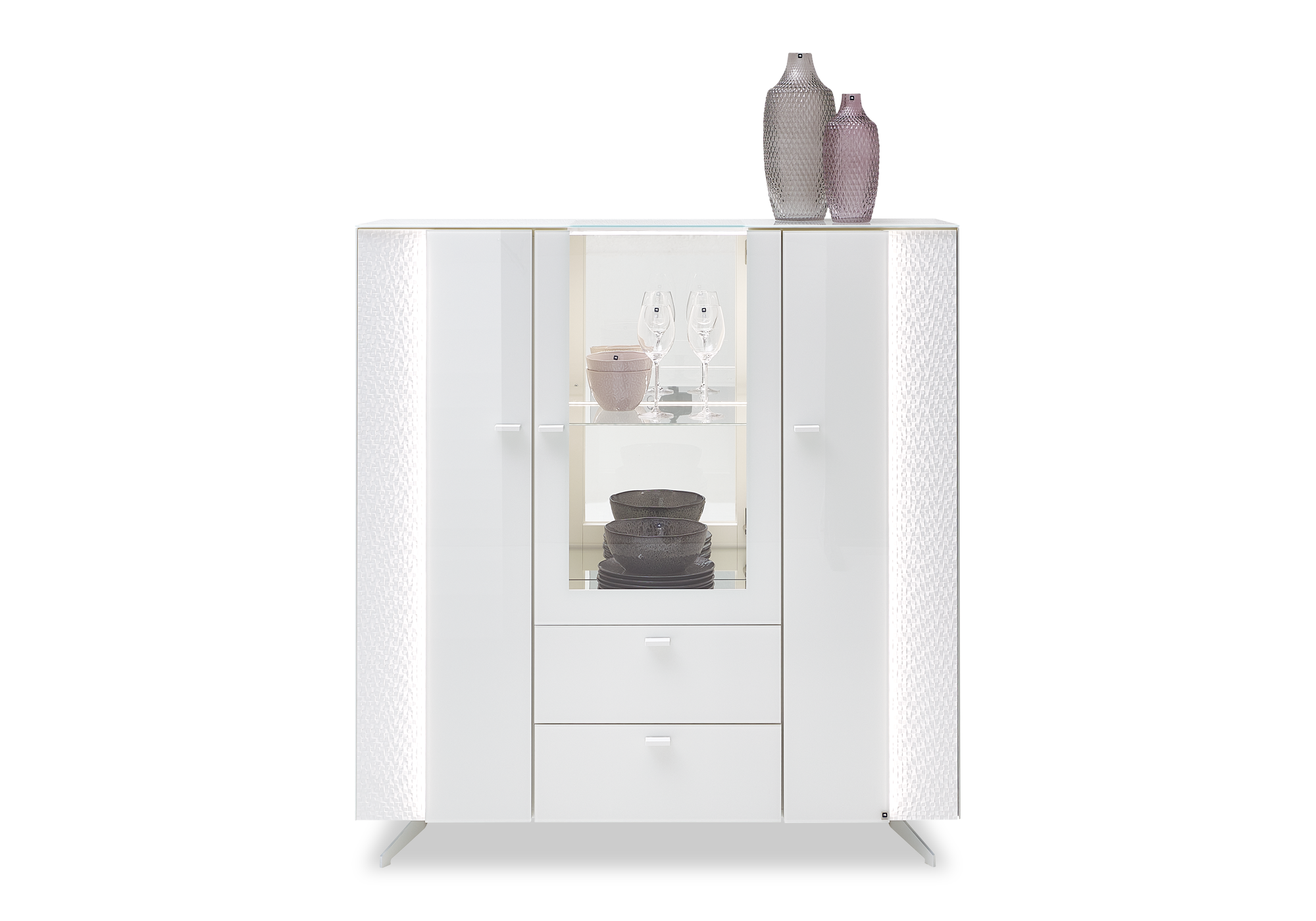 Highboard Rubino mit Beleuchtung | Möbel Gallati